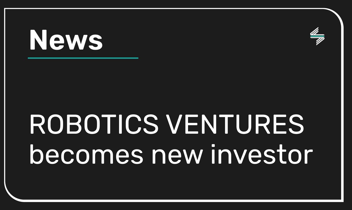 NODE Robotics welcomes ROBOTICS VENTURES as a new investor